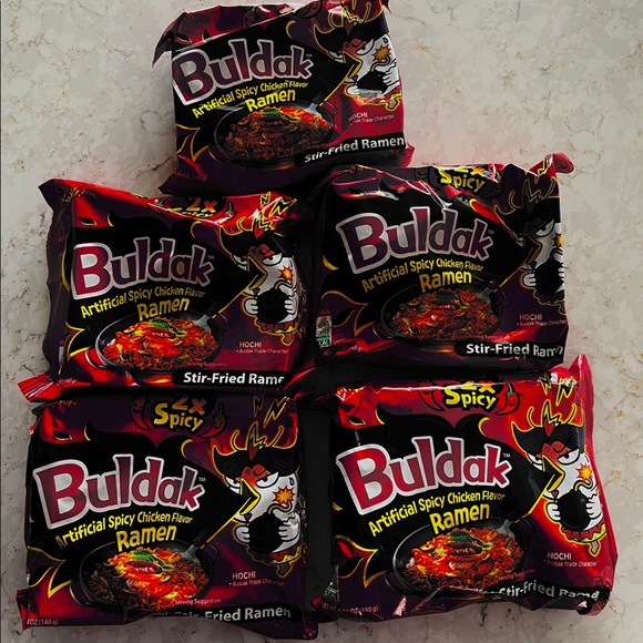 BULDAK | Accessories | 2 X Pack Buldak Black Meal Size Spicy Chicken ...